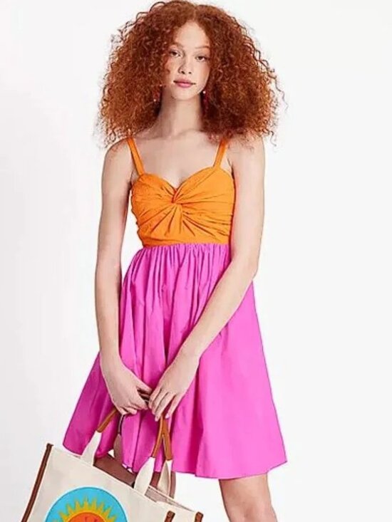 kate spade | Dresses | Kate Spade Twist Bodice Colorblacked Dress Size ...